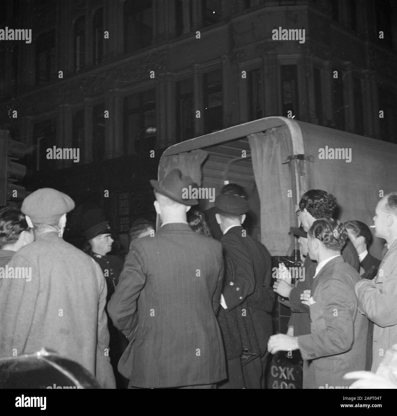 1940s police car Black and White Stock Photos & Images - Alamy