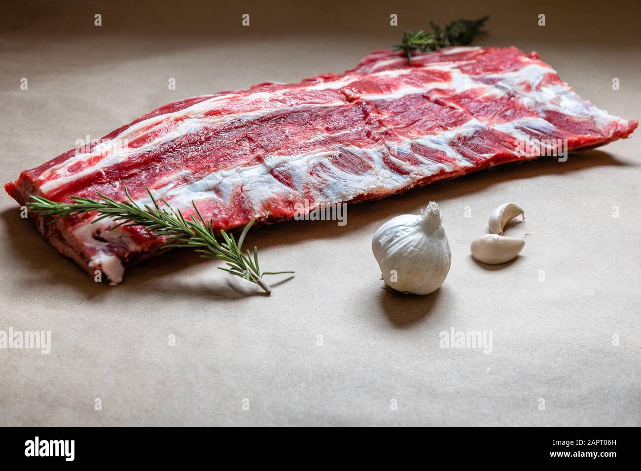 Beef back ribs salt hi-res stock photography and images - Alamy