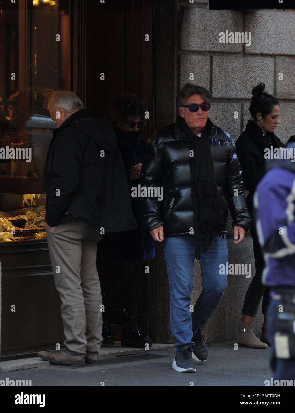 Milan, Marcella Bella and husband Mario Merello in the center Marcella ...