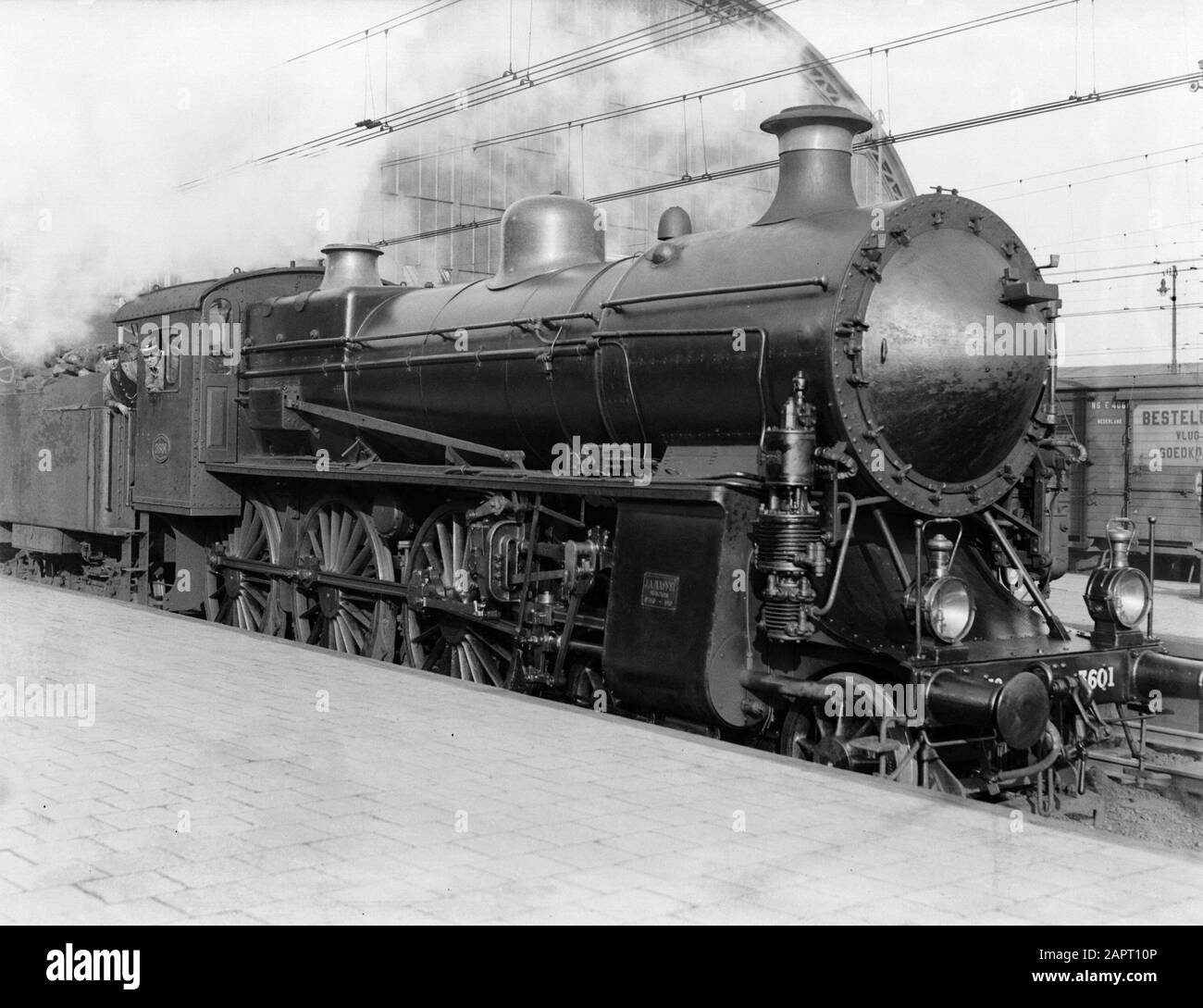 Reportage Nederlandse Spoorwegen A steam locomotive by J.A. Maffei at ...