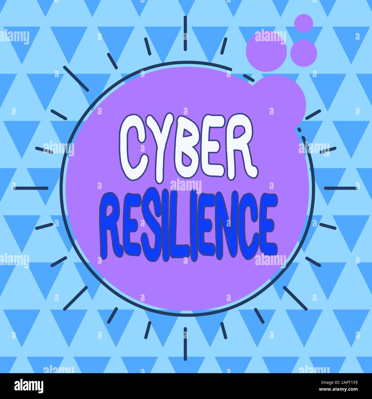 Text sign showing Cyber Resilience. Business photo showcasing measure ...