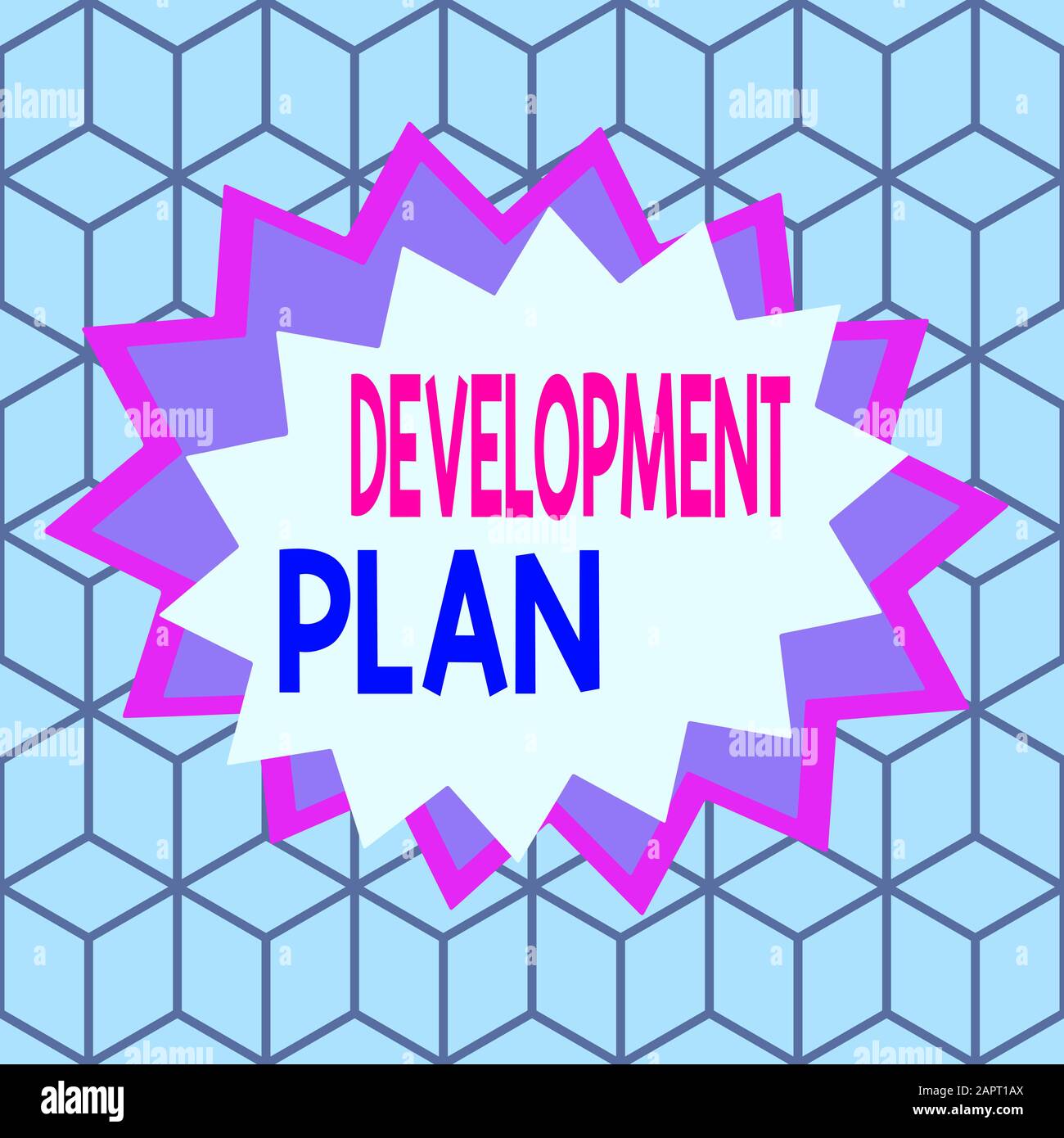 Text sign showing Development Plan. Business photo showcasing the ...