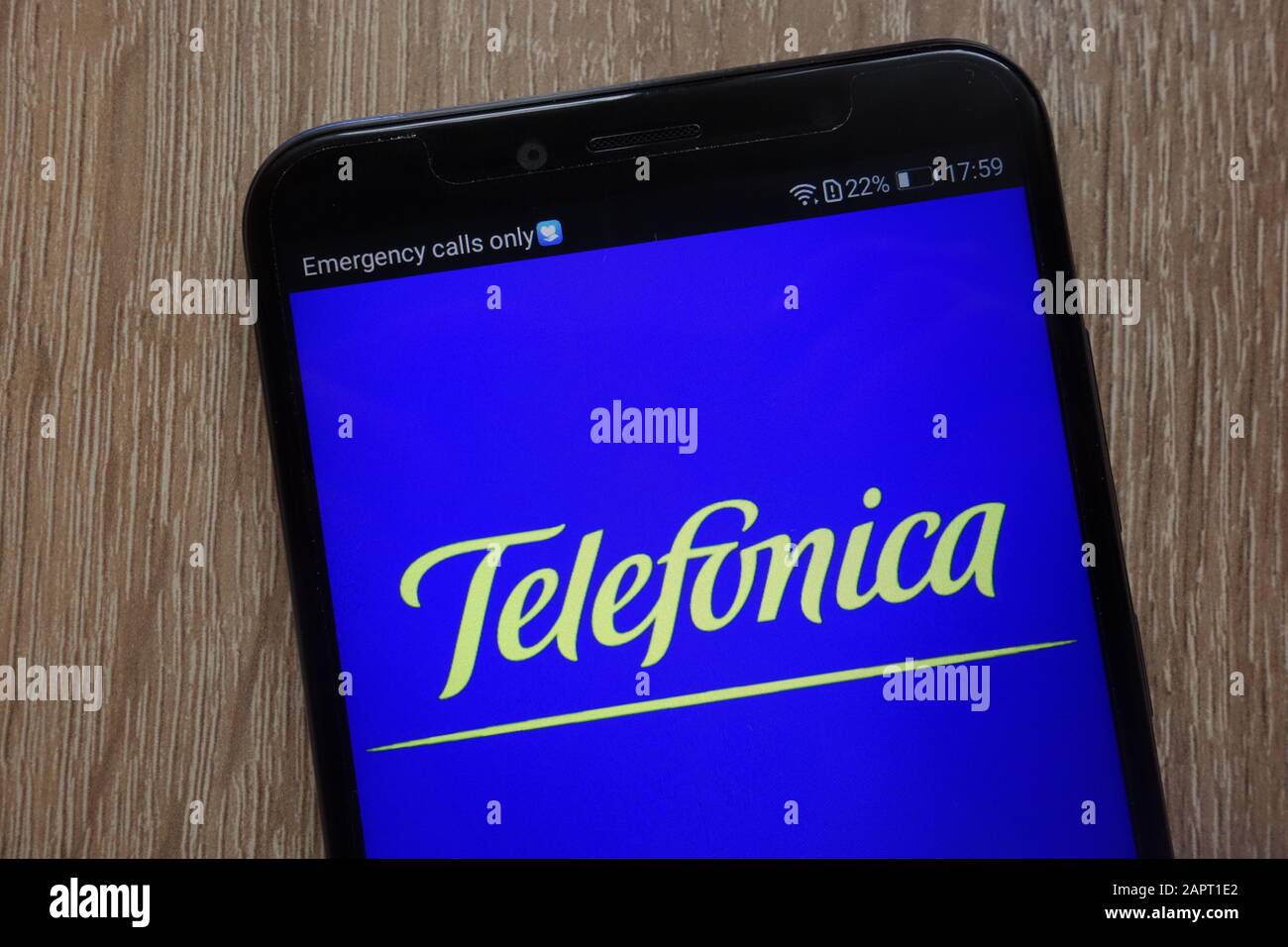 Telefonica logo displayed on a modern smartphone Stock Photo - Alamy