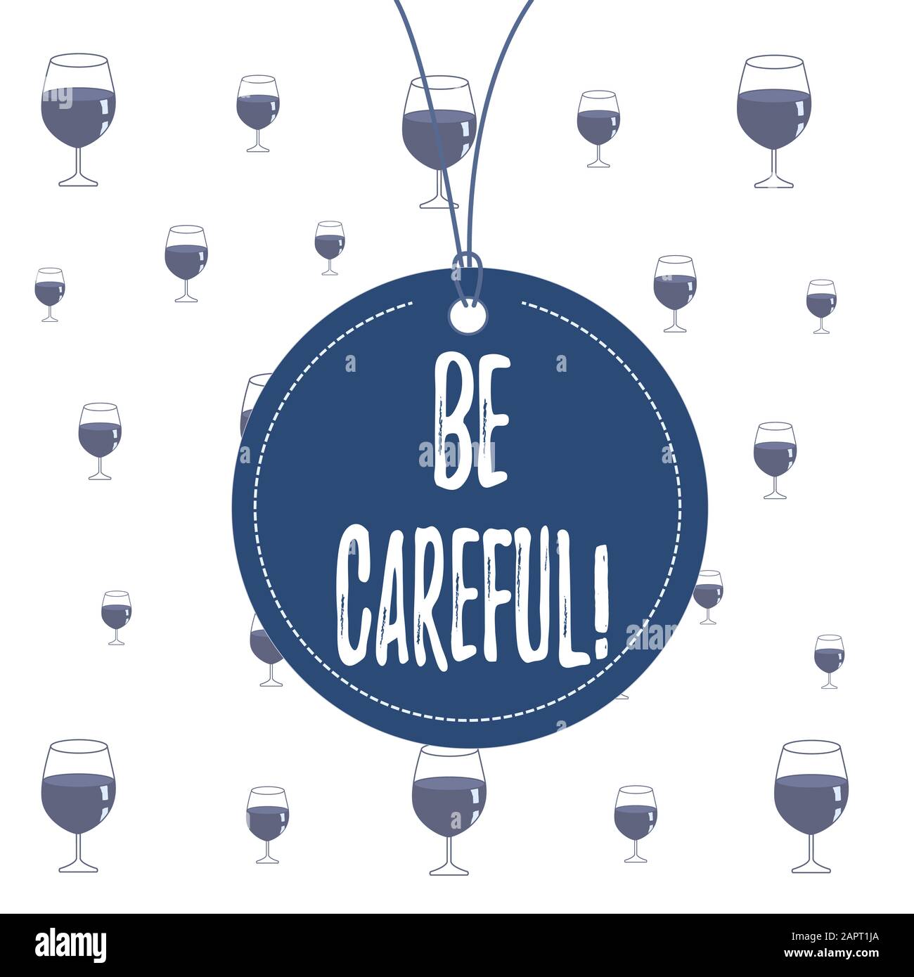 Text sign showing Be Careful. Business photo text making sure of ...