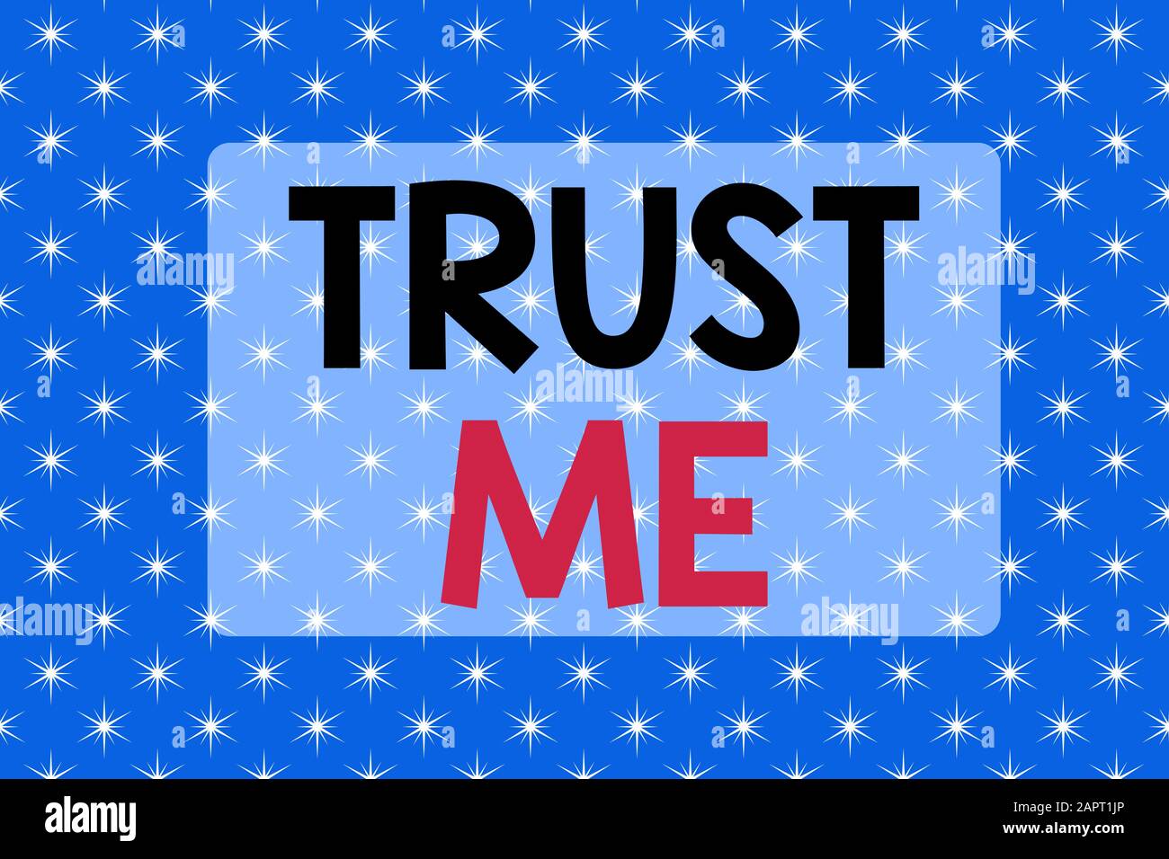 Writing note showing Trust Me. Business concept for Believe Have faith ...