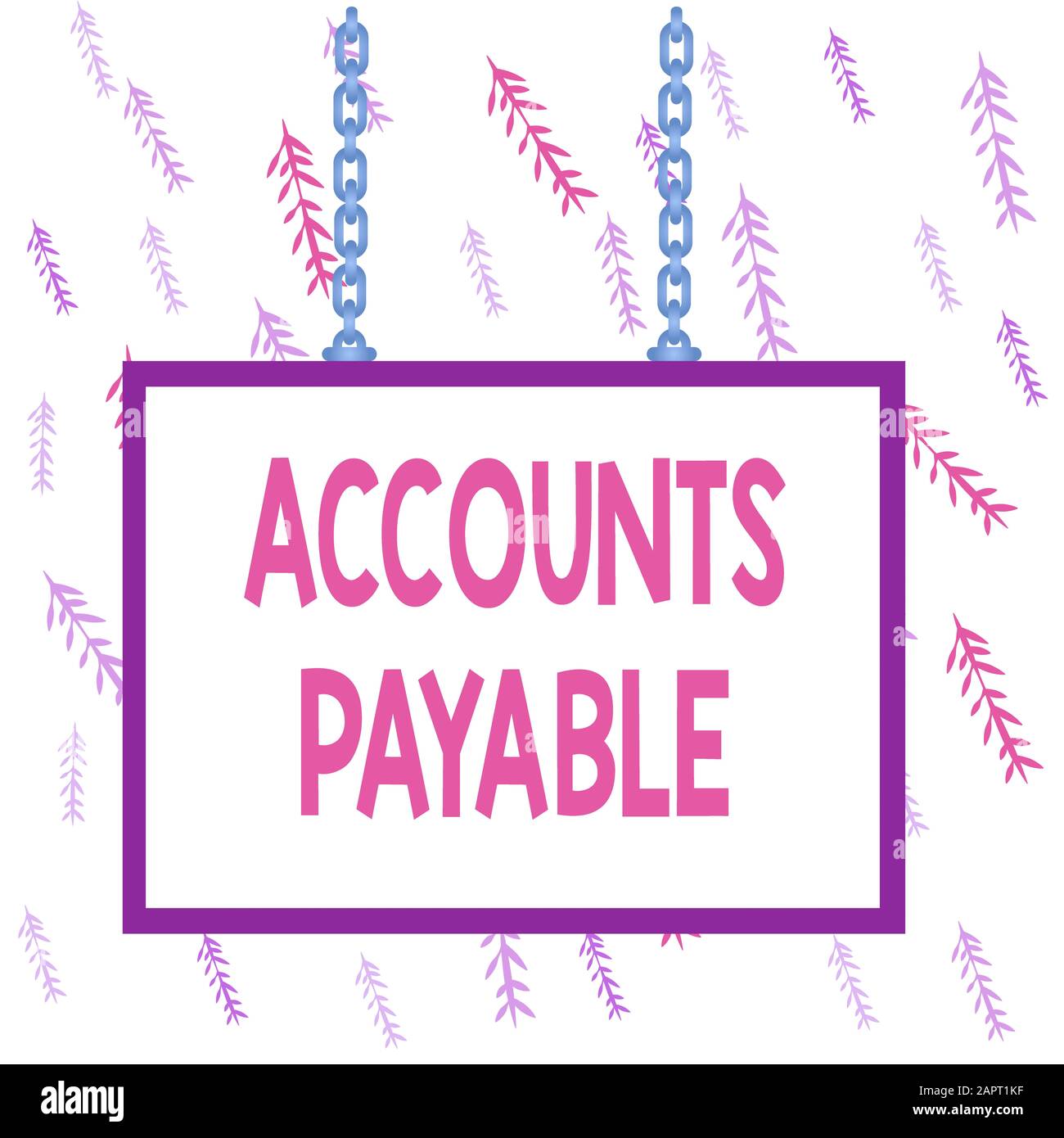 Handwriting text writing Accounts Payable. Conceptual photo money owed ...