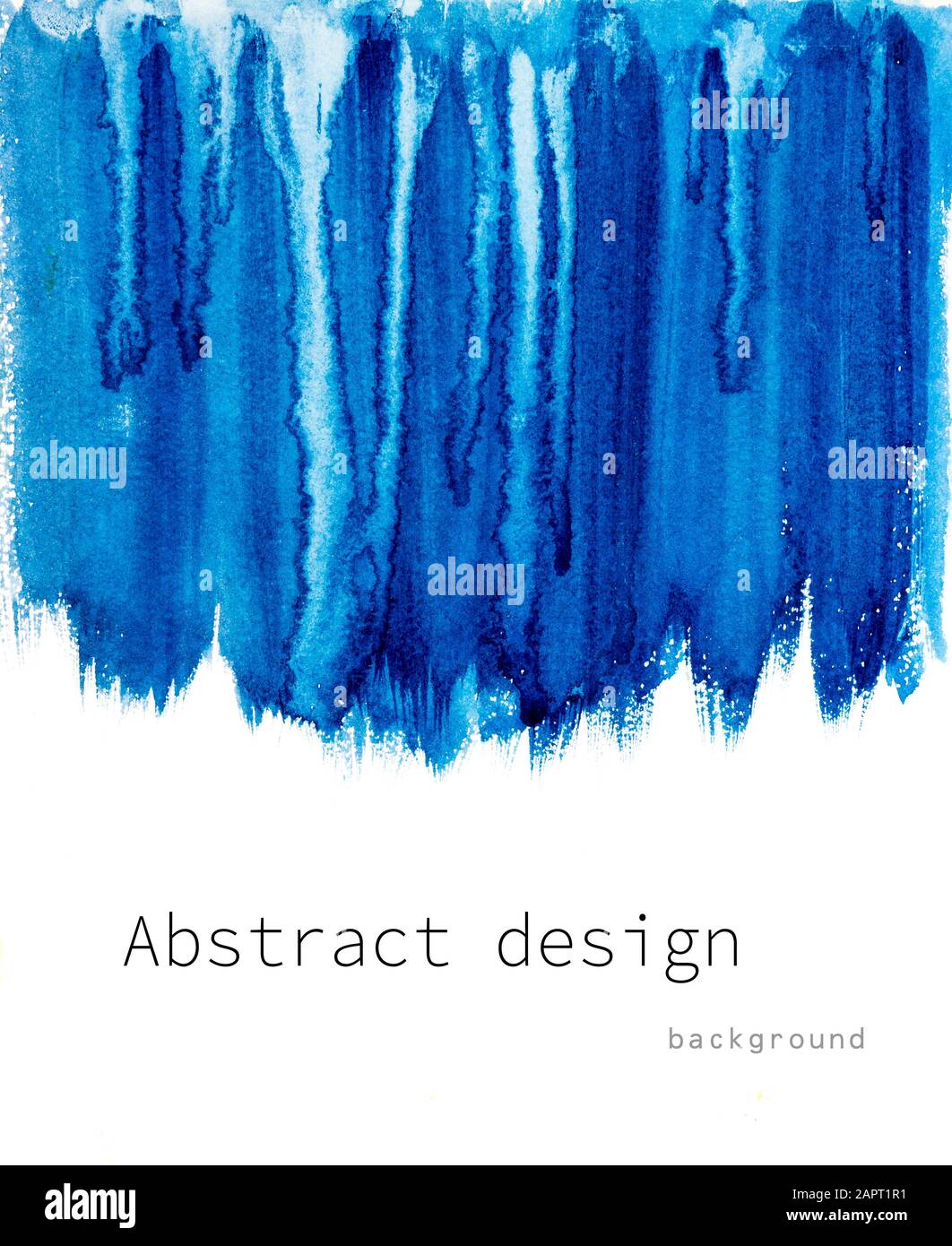 Sea blue watercolor flow for scrapbooking design Stock Photo - Alamy