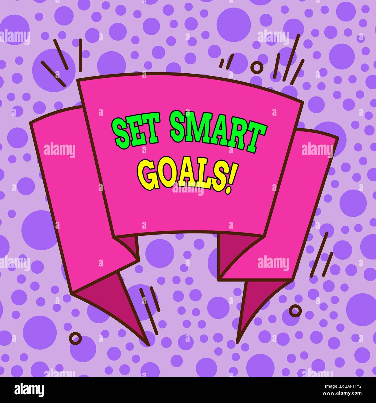 Text sign showing Set Smart Goals. Business photo showcasing list to ...