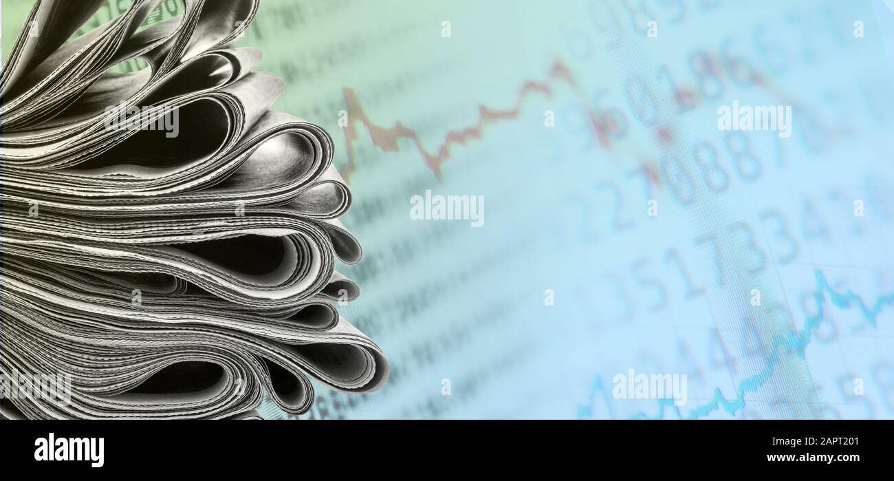 Chart graph newspaper hi-res stock photography and images - Alamy