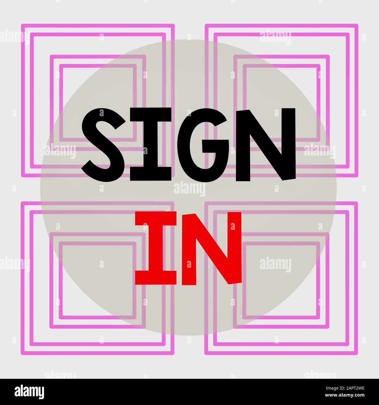 Conceptual hand writing showing Sign In. Concept meaning to write your ...