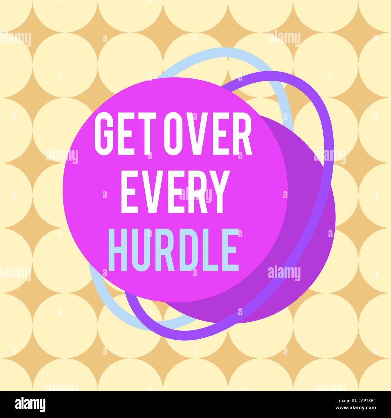 Word writing text Get Over Every Hurdle. Business photo showcasing ...