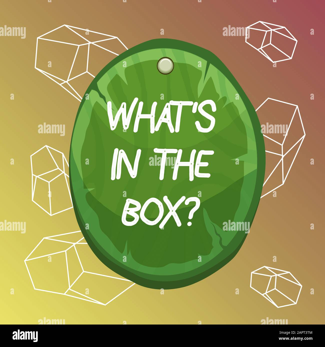 Word writing text What s is In The Box question. Business photo ...