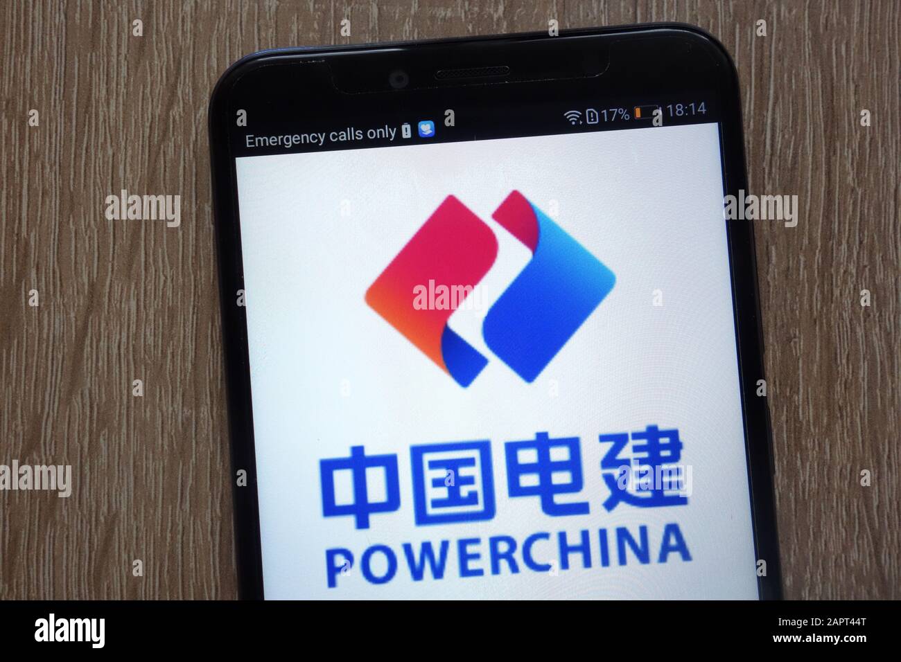 PowerChina logo displayed on a modern smartphone Stock Photo - Alamy
