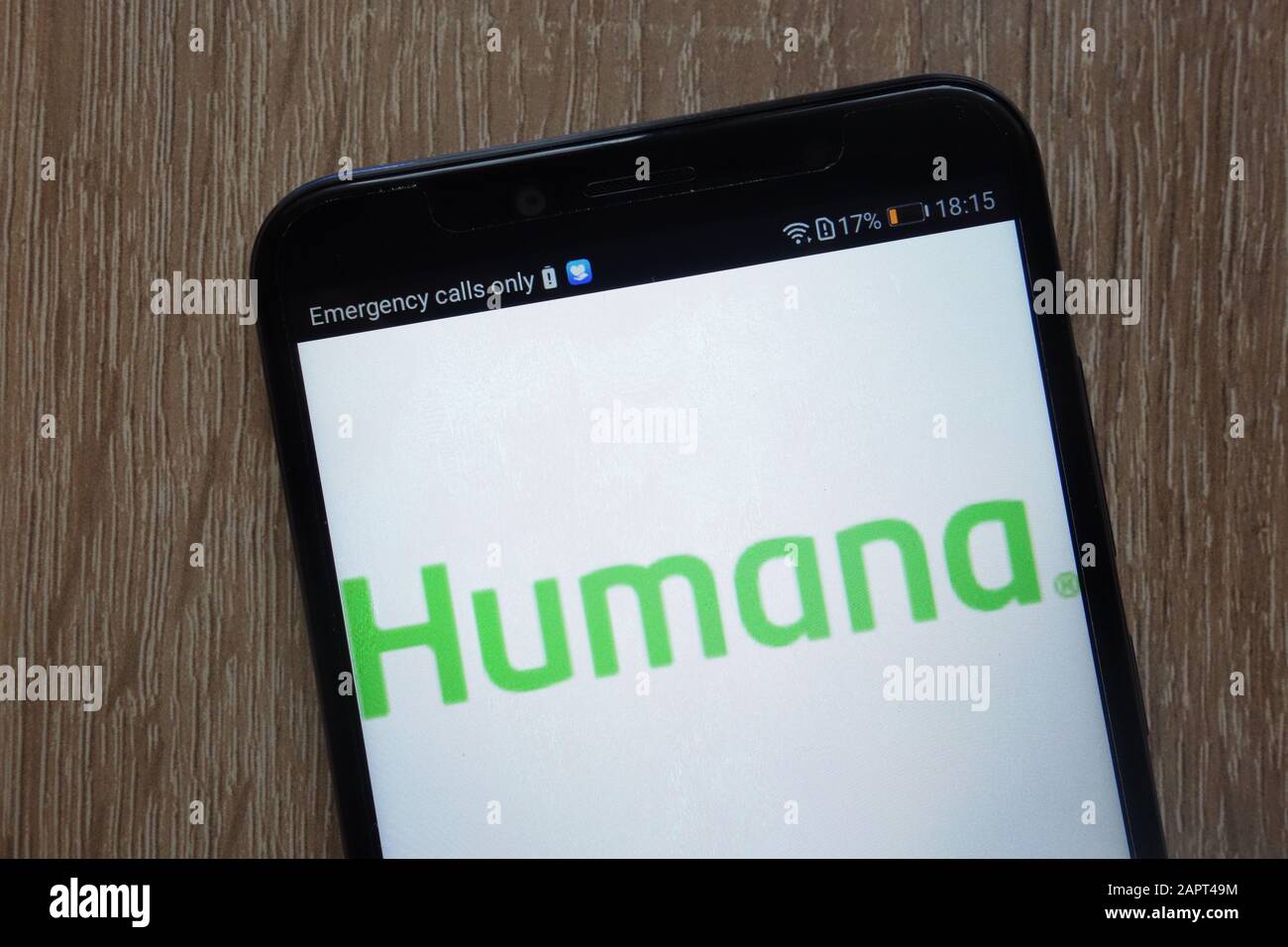 Humana logo displayed on a modern smartphone Stock Photo - Alamy
