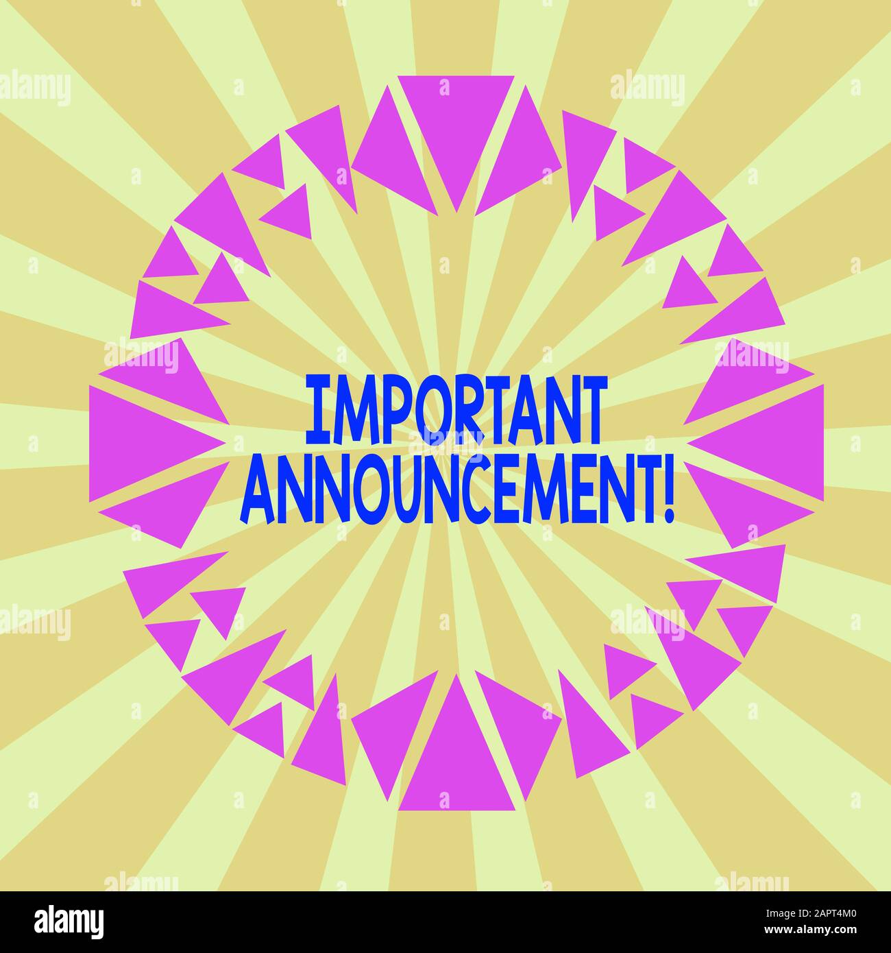 Writing note showing Important Announcement. Business concept for ...