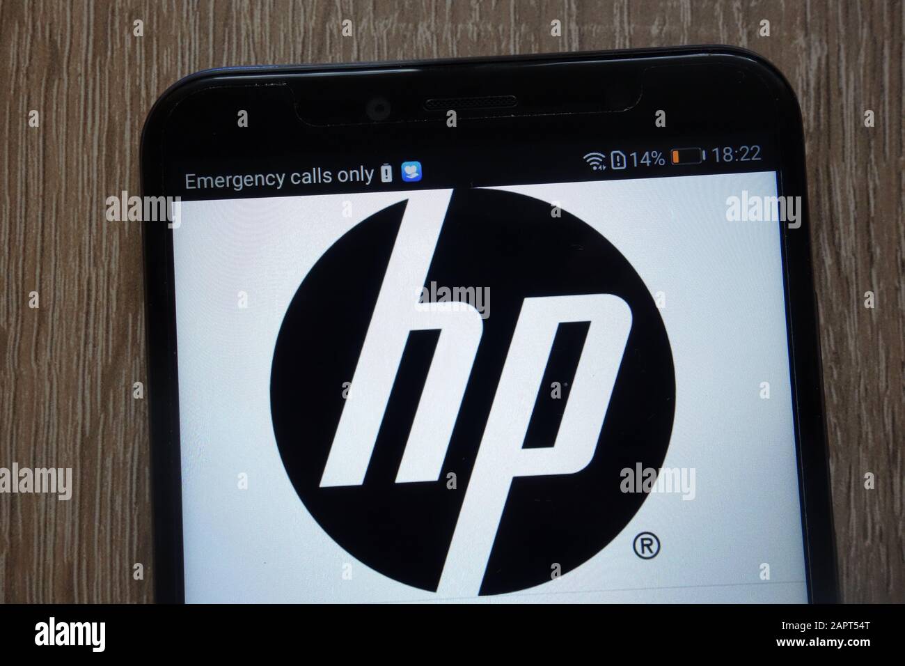 HP logo displayed on a modern smartphone Stock Photo - Alamy