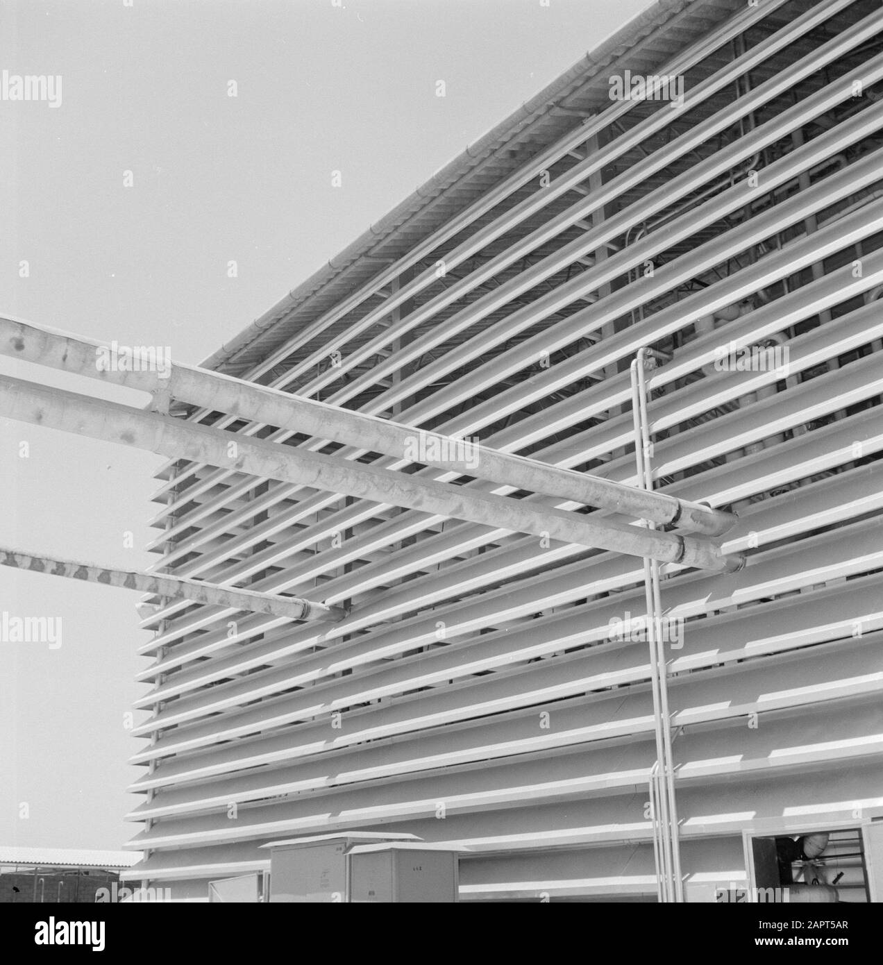 Plantex fertilizer plant near Haifa. Tubes connected to an installation ...