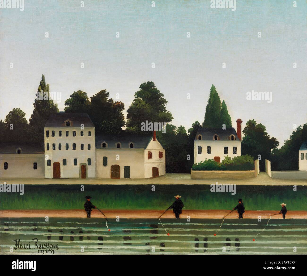 Vintage Henri Rousseau painting Stock Photo - Alamy