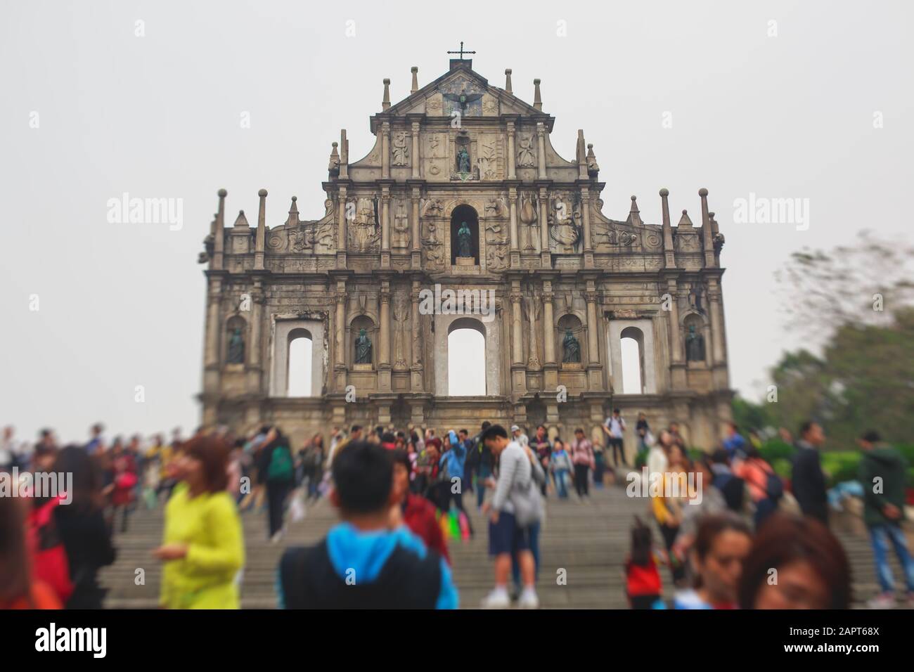 Ruins of St. Paul's Church, Macau, China, 17th-century complex, Macau's ...