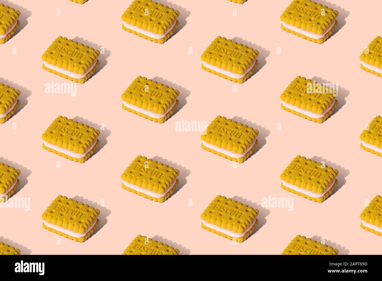 Miniature cookies pattern texture dessert abstract wallpaper Stock ...