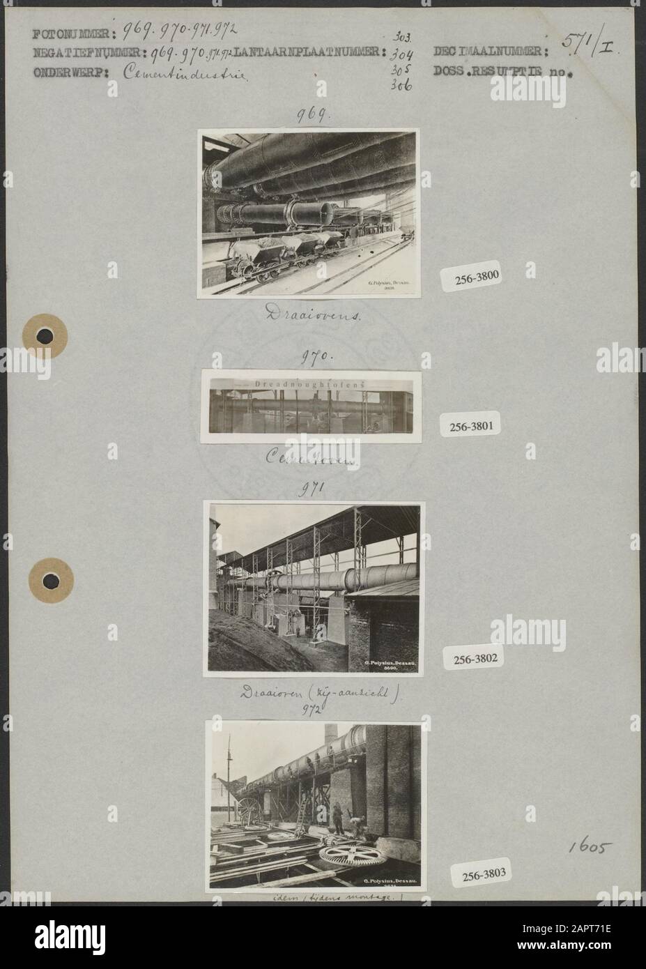 Cement Industry Photo 1: Cement manufacture; rotary kilns at the plant ...