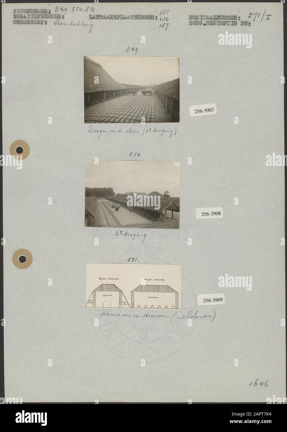 Brickery Photo 1: Brickery; Drying of stone (1st drying) (5x7 cm ...