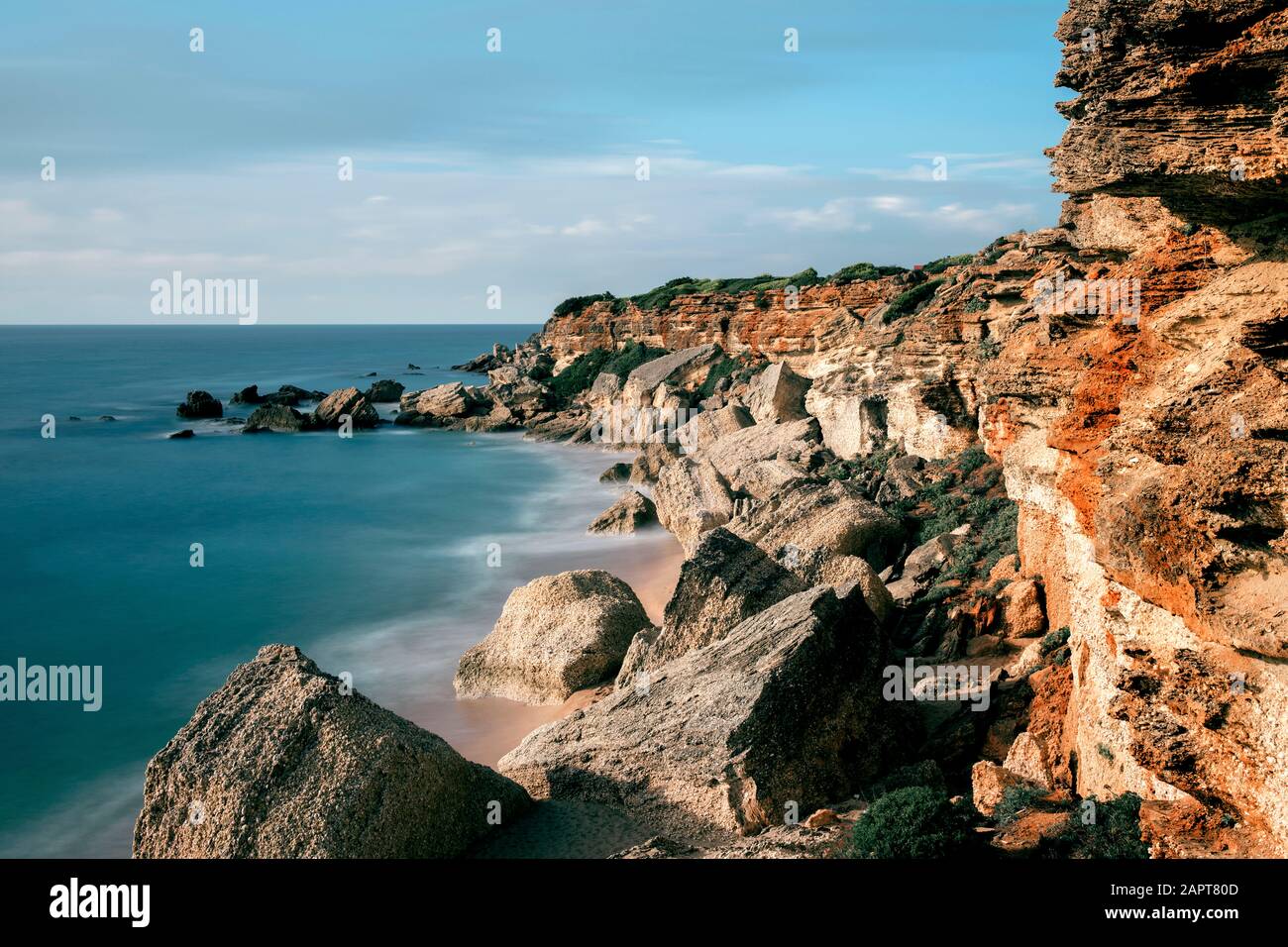 Beautiful "Costa de la Luz" close to the Atlantic Coast in Spain Stock ...