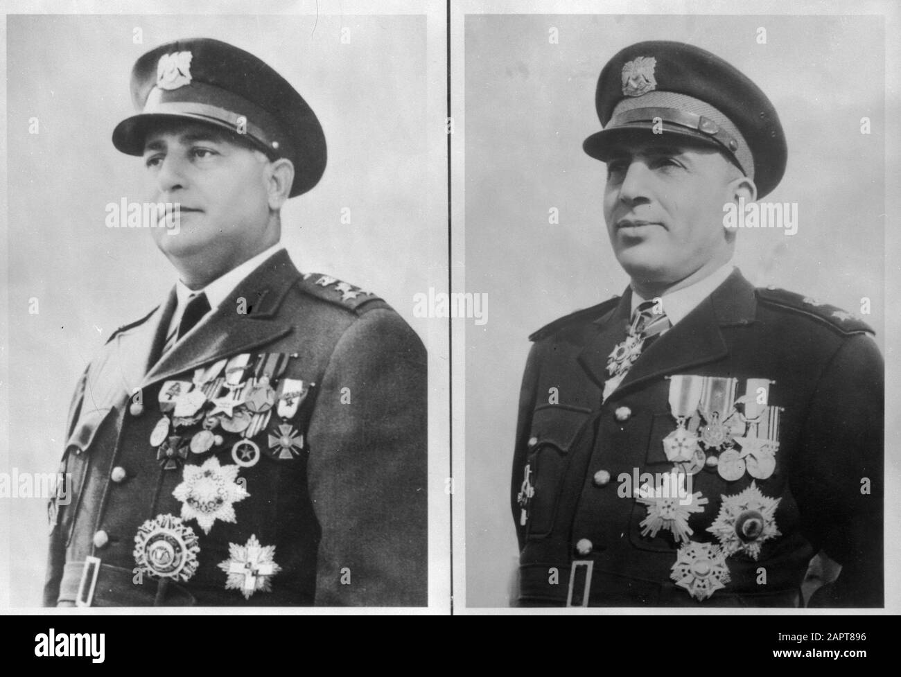 Reproduction Photography Photos of two portraits of soldiers: General ...