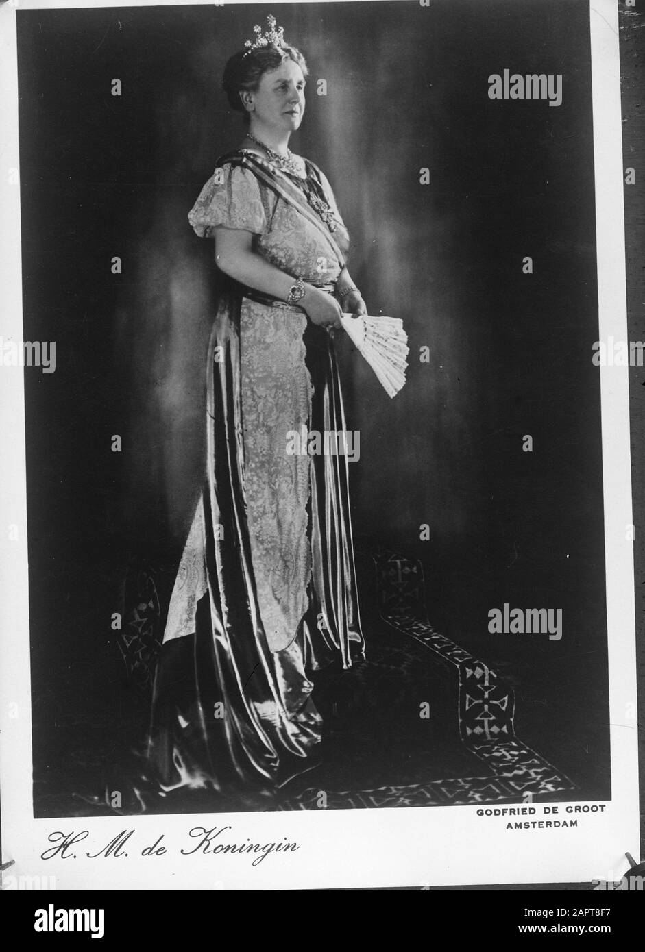 Queen Wilhelmina Portrait Black and White Stock Photos & Images - Alamy