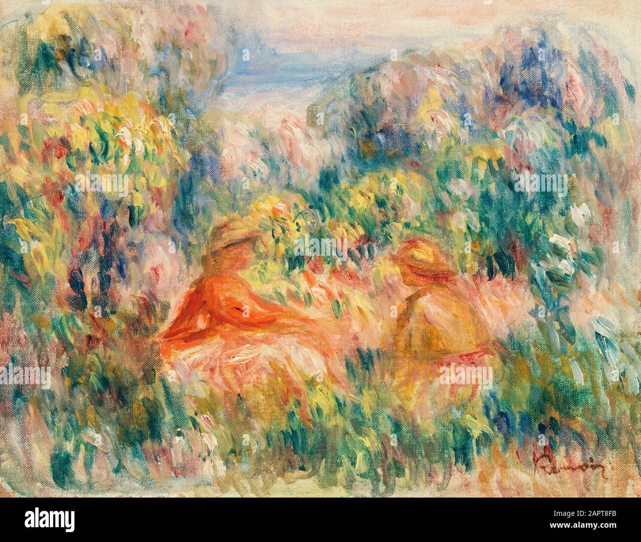 Vintage Renoir painting Stock Photo - Alamy