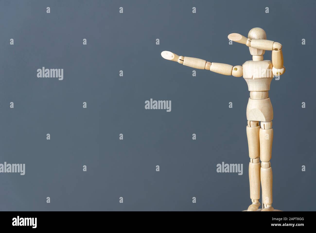 Mannequin doing the dab gesture background Stock Photo - Alamy