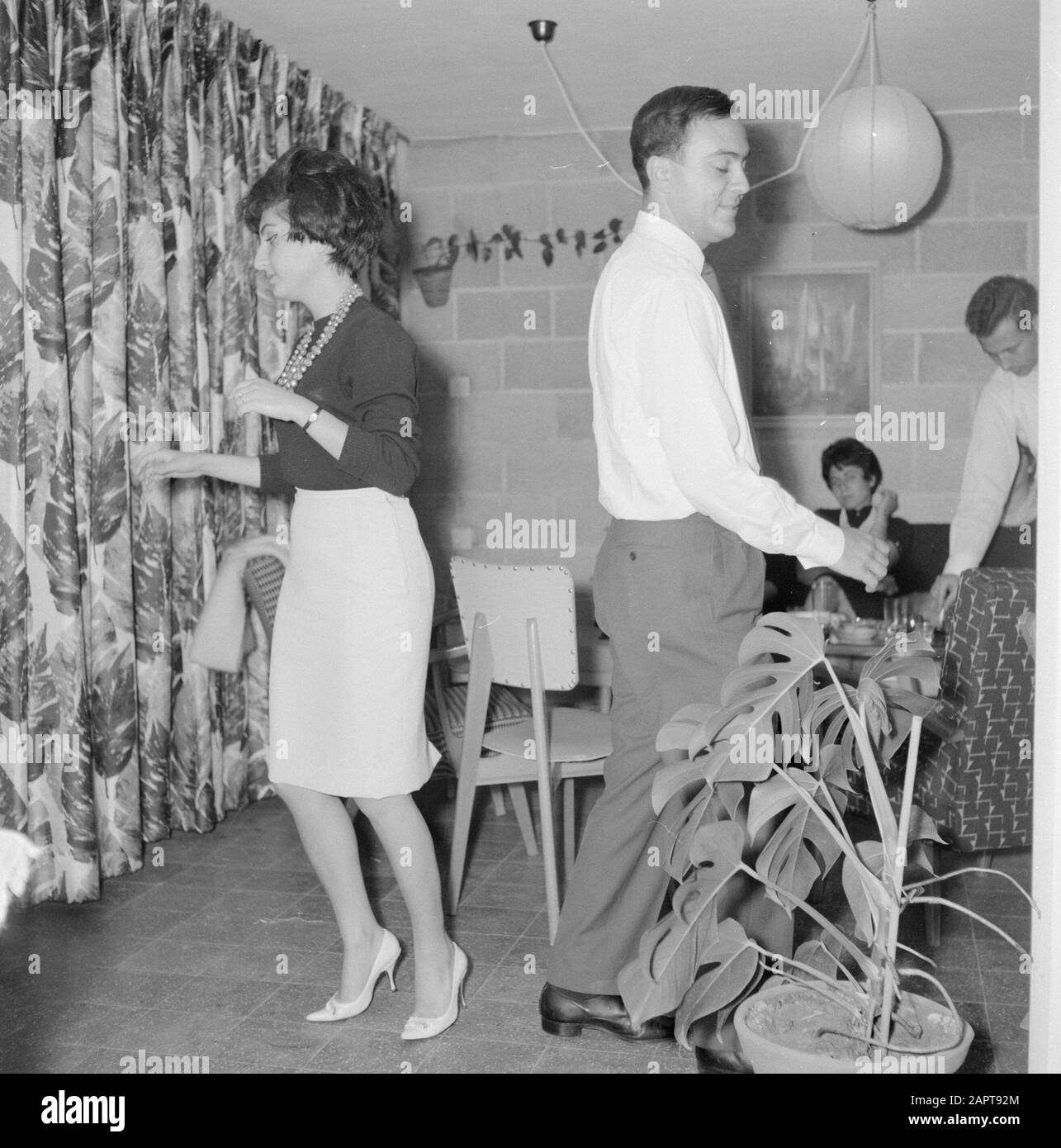 People dance during ceremony Black and White Stock Photos & Images - Alamy
