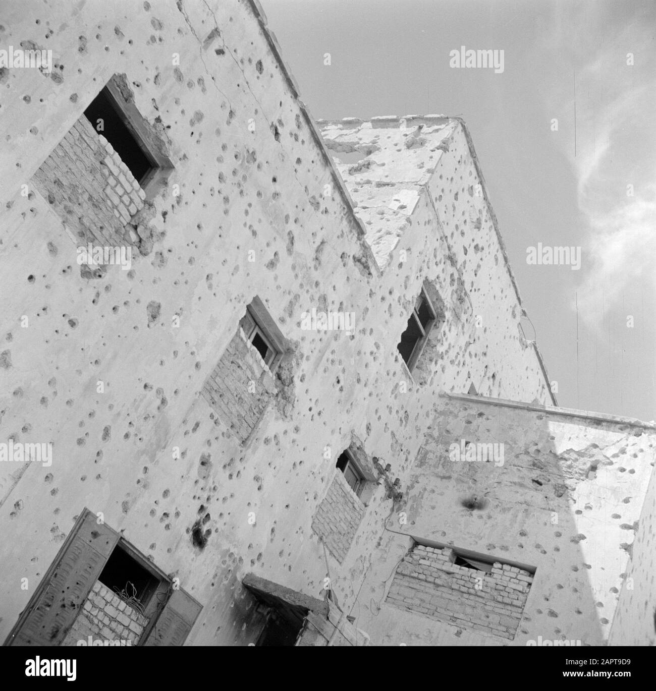 Israel 1948-1949: kibbutz Ramat Rachel Building of kibbutz Ramat Rachel ...