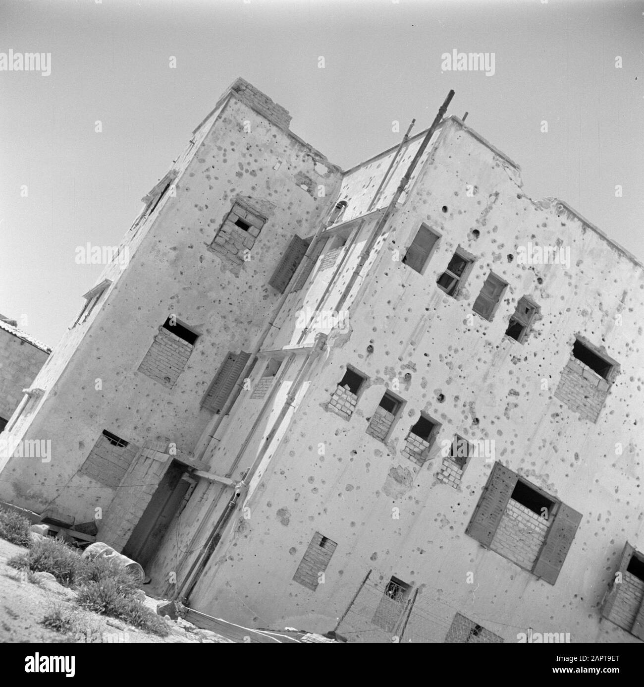 Israel 1948-1949: kibbutz Ramat Rachel Building of kibbutz Ramat Rachel ...