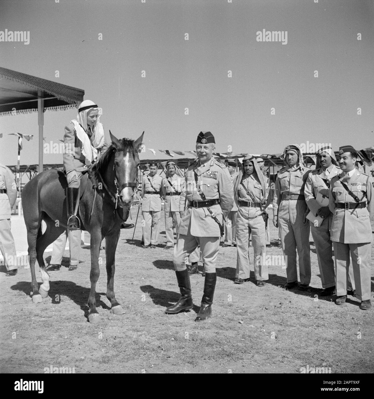 Middle East 1950-1955: Jordan - Amman General Glubb Pasha and his son ...