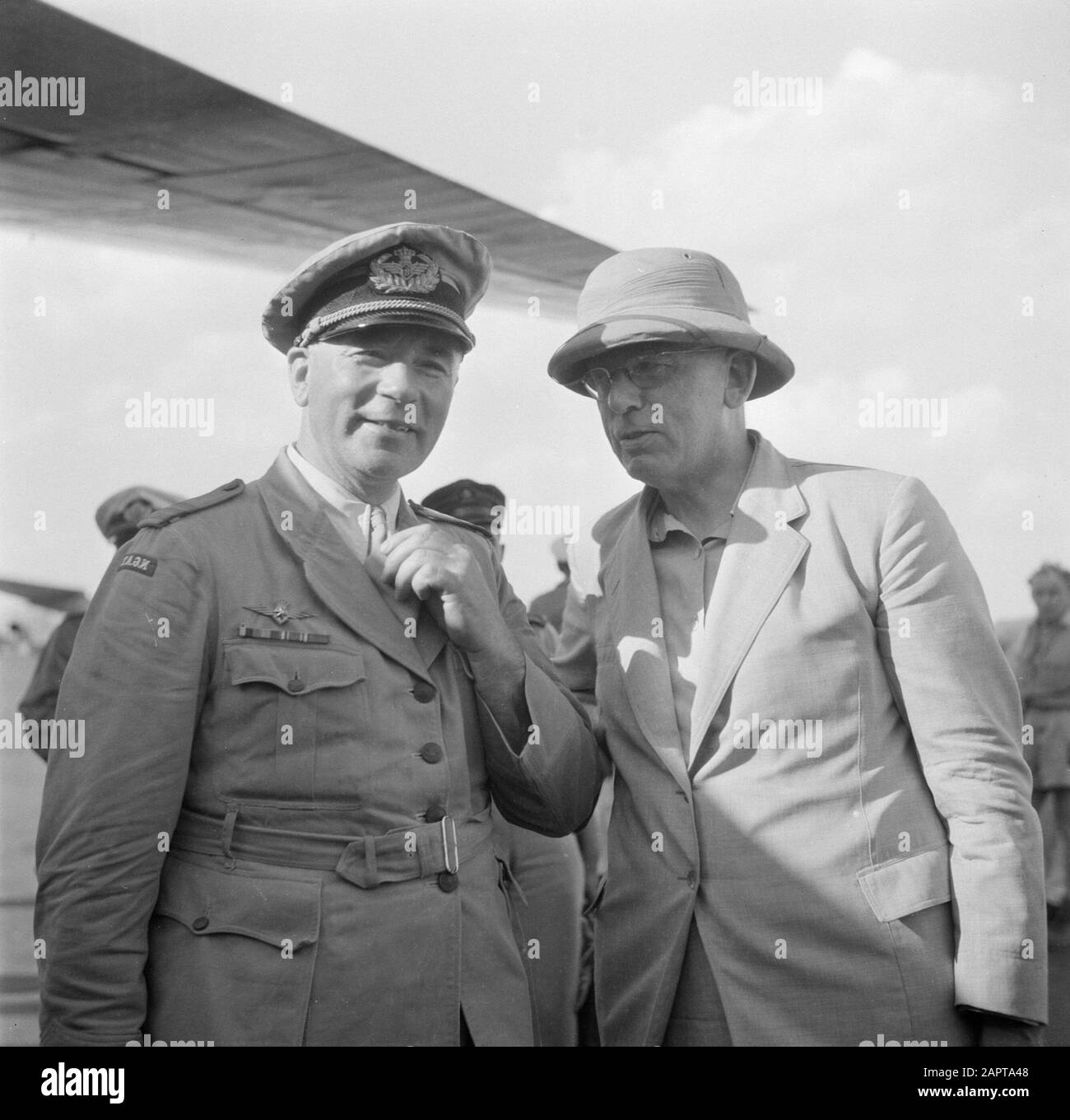 War volunteers in Malacca and Indonesia General Spoor (left) with ...