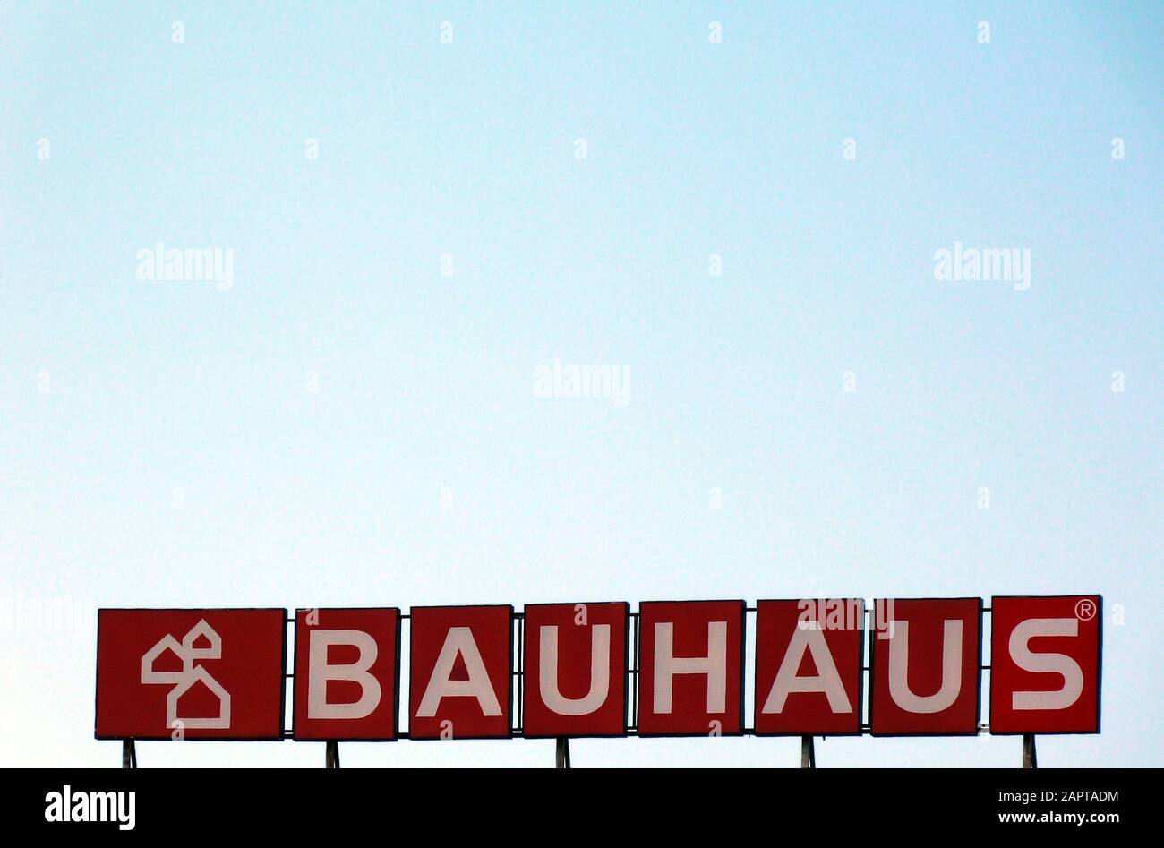 Bauhaus store sign hi-res stock photography and images - Alamy