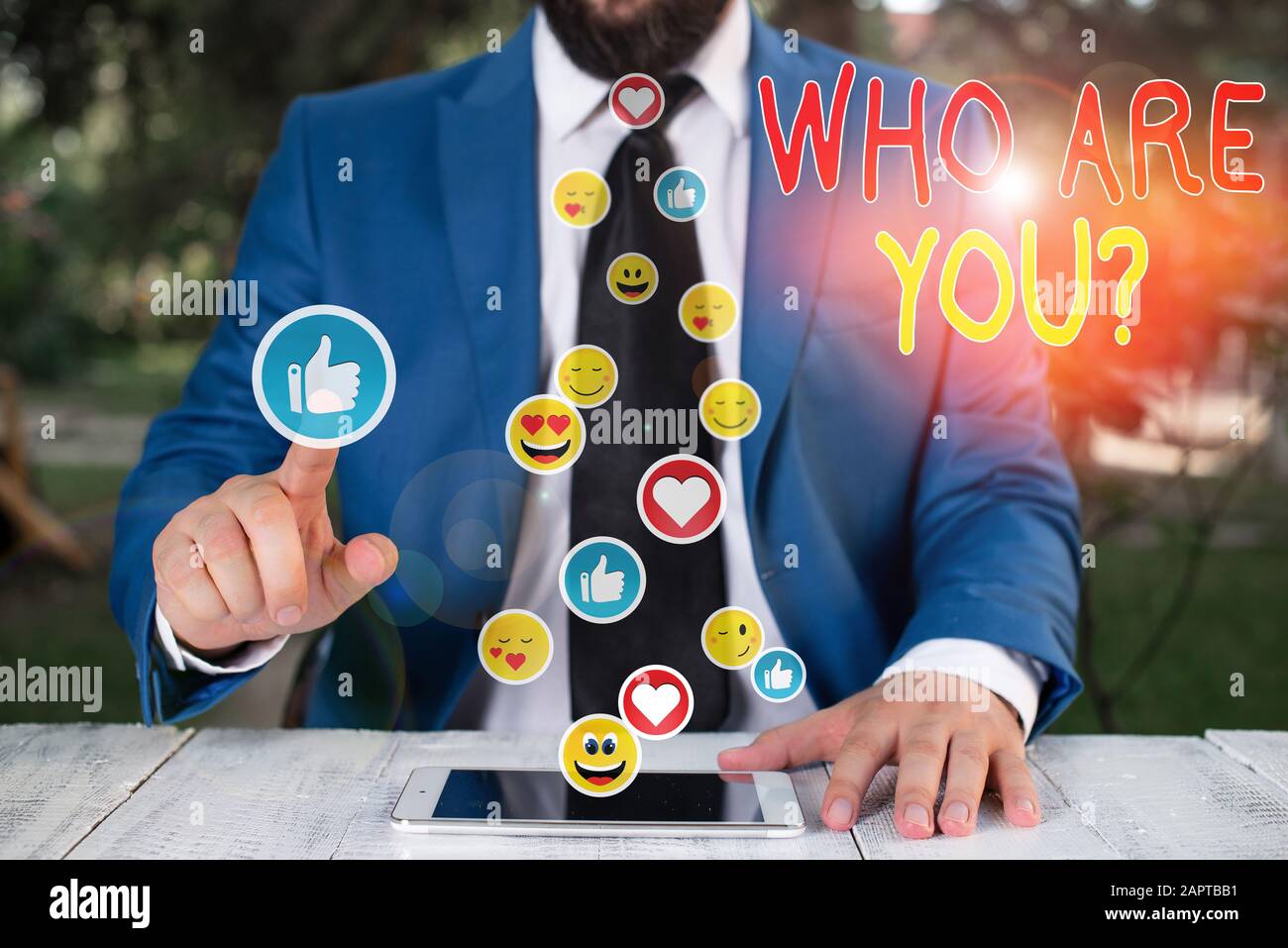 Writing note showing Who Are You Question. Business concept for asking ...