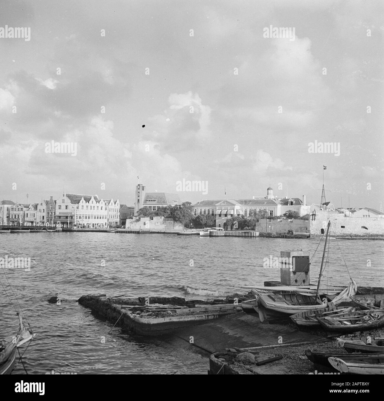 Punda on the handelskade Black and White Stock Photos & Images - Alamy