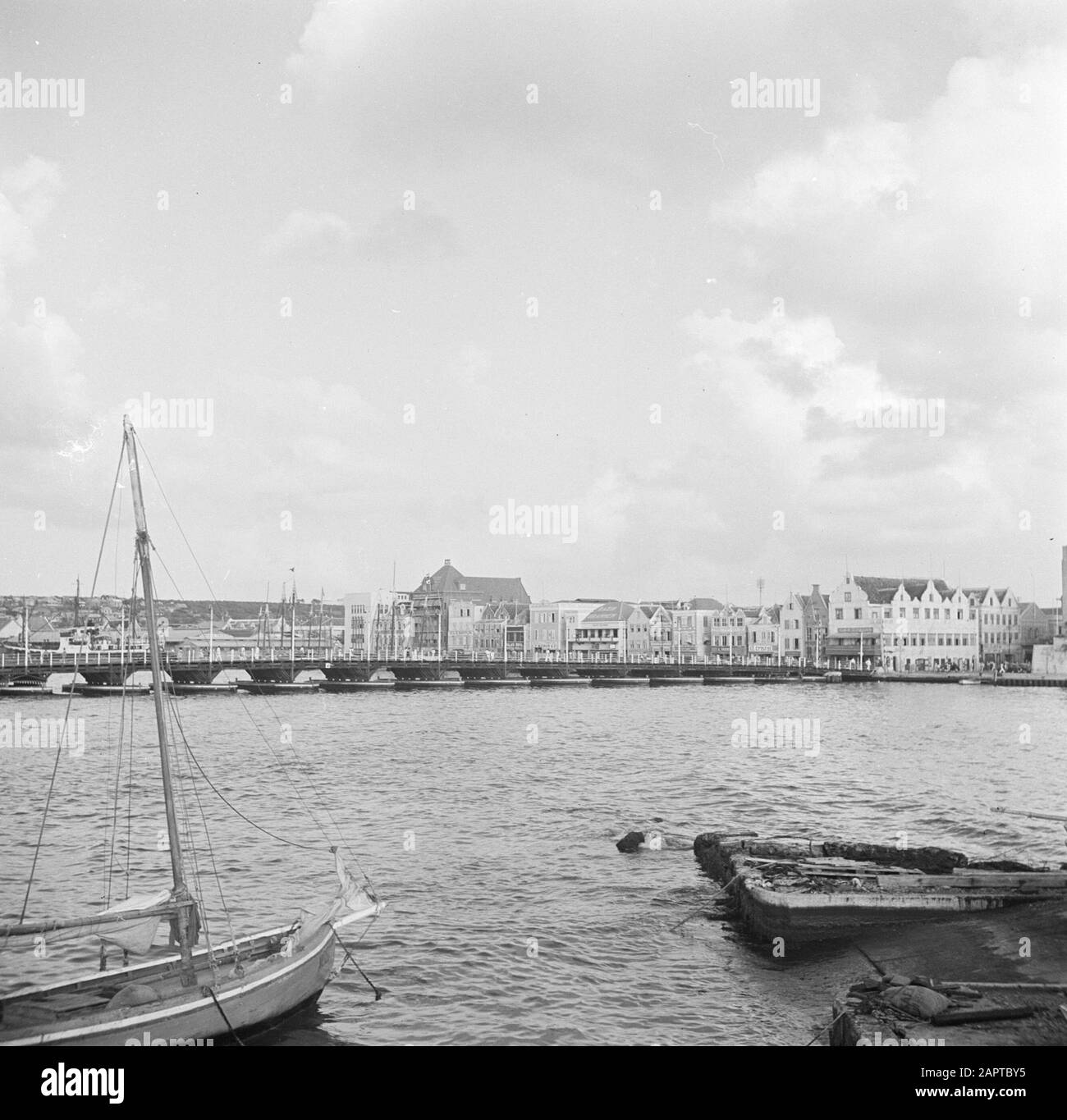 Punda on the handelskade Black and White Stock Photos & Images - Alamy