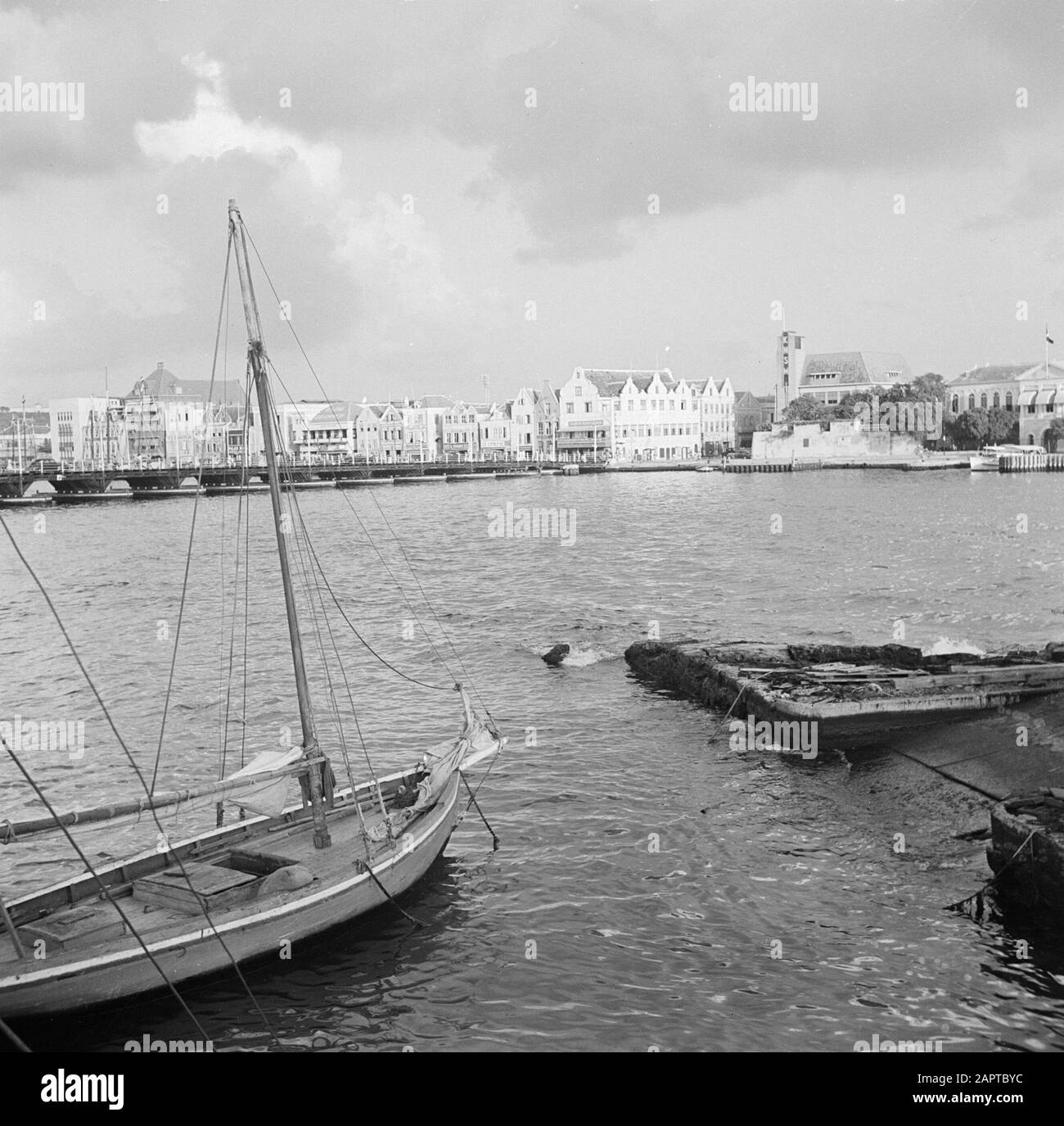 Punda on the handelskade Black and White Stock Photos & Images - Alamy