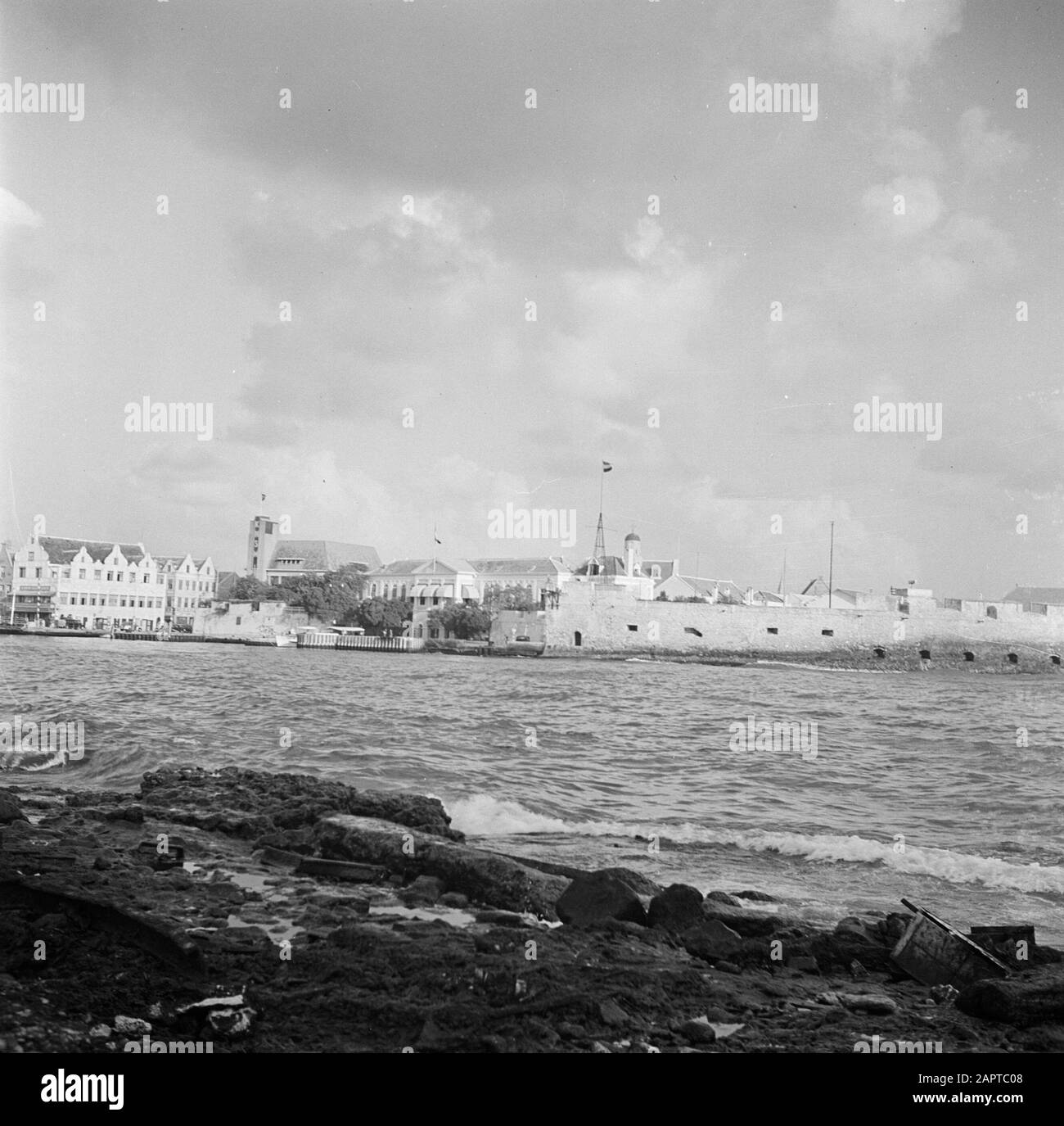Punda on the handelskade Black and White Stock Photos & Images - Alamy