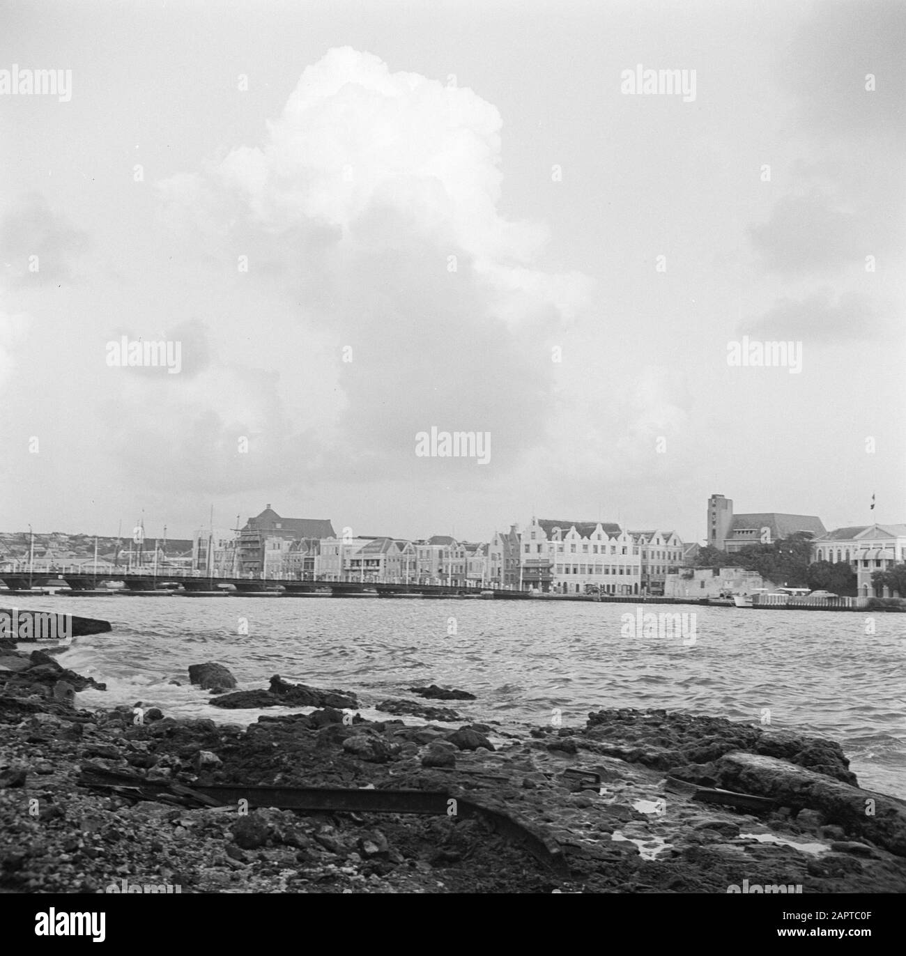 Punda on the handelskade Black and White Stock Photos & Images - Alamy