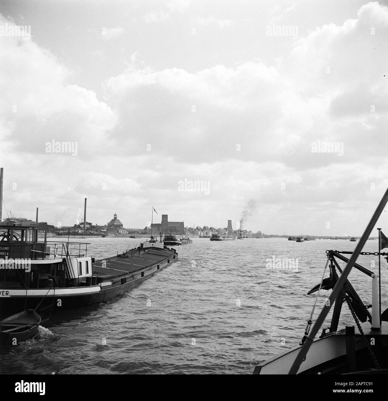Rhine navigation, report from tug Damco 9: West Germany View of ...