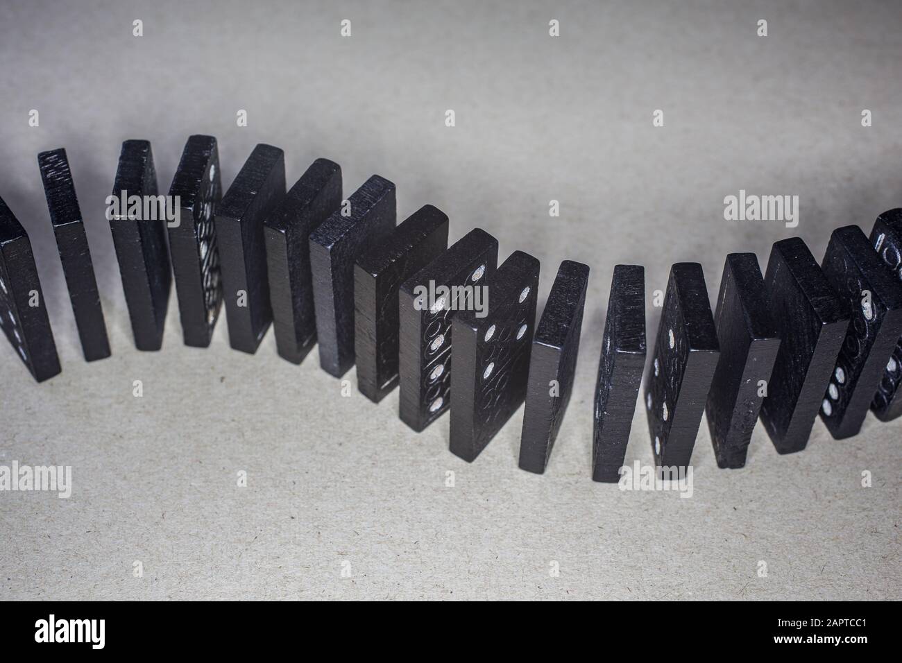 black domino stones ridden Stock Photo - Alamy