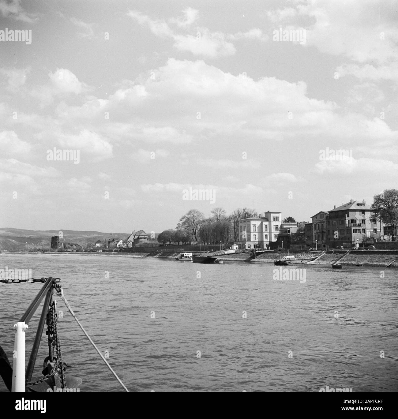 Rhine navigation, reportage from tug Damco 9: West Germany View of ...
