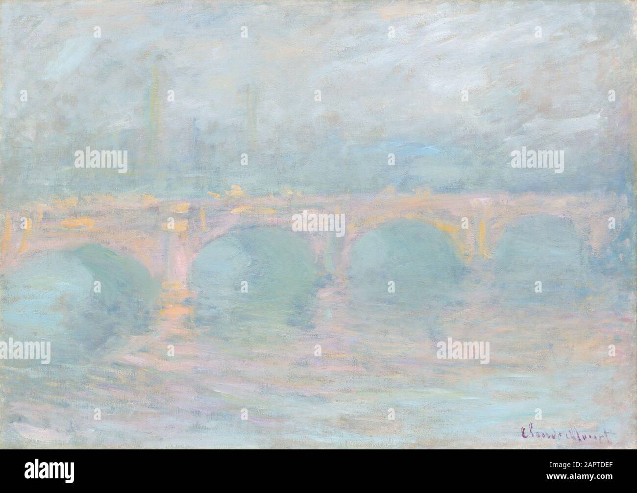 Vintage Claude Monet painting Stock Photo - Alamy