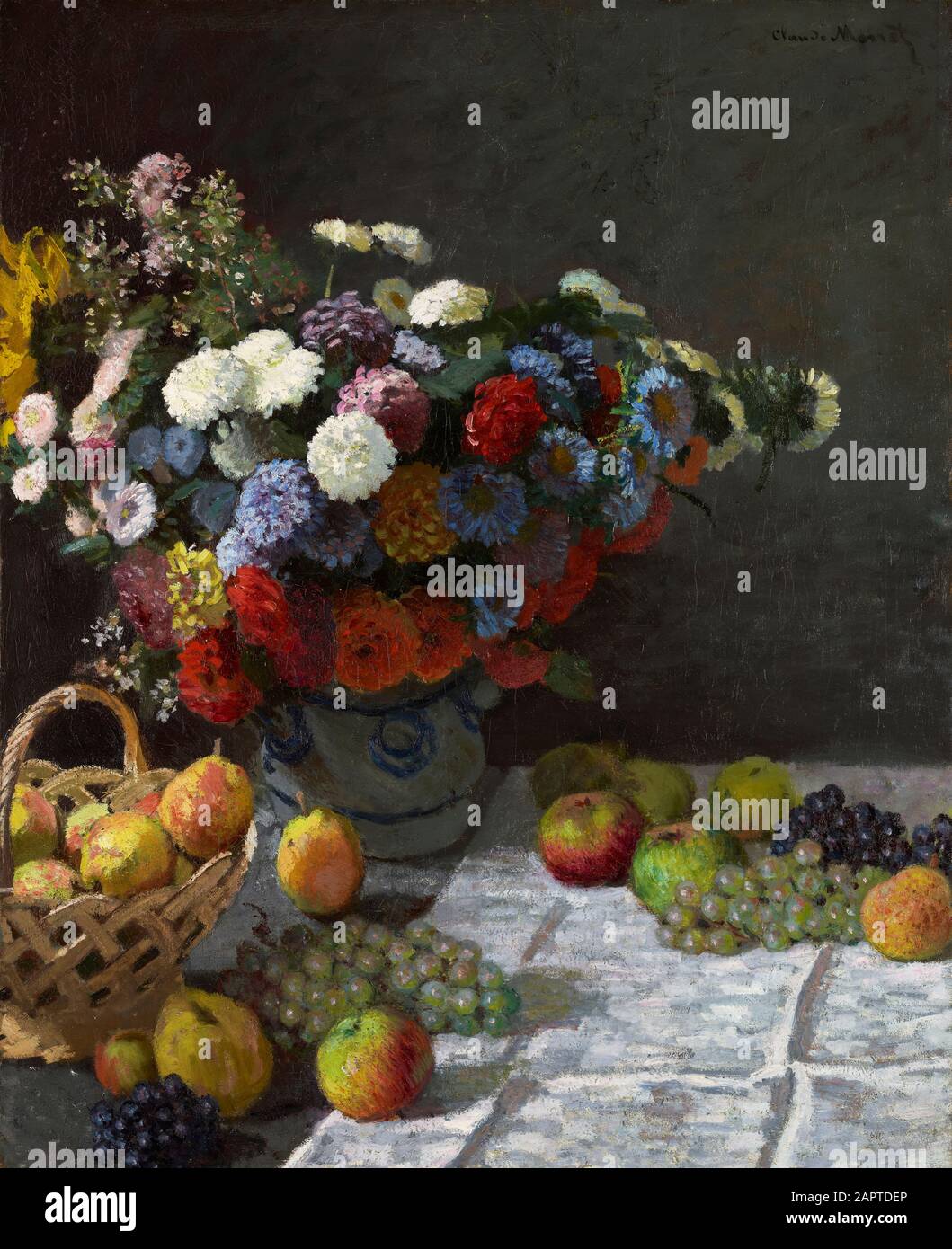 Vintage Claude Monet painting Stock Photo - Alamy