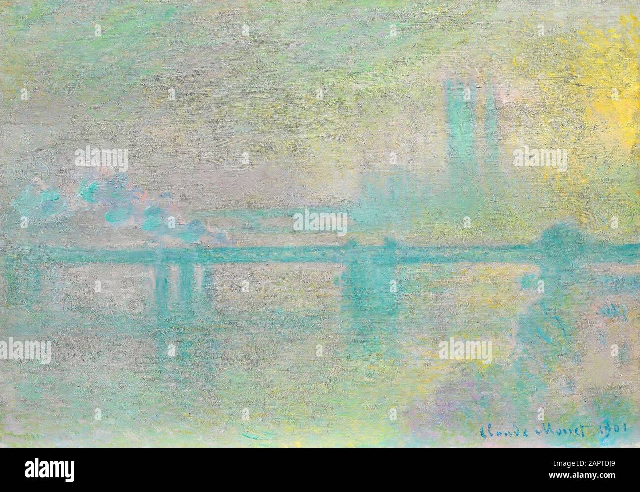 Vintage Claude Monet painting Stock Photo - Alamy