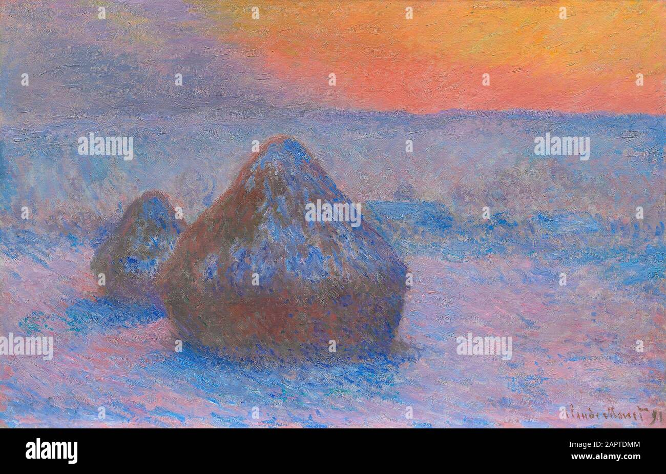 Vintage Claude Monet painting Stock Photo - Alamy